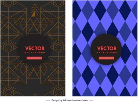 Company Brochure Templates Modern Colorful Checkered Geometric Decor