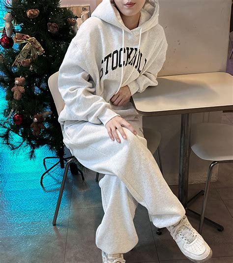 스톡홀름 기모안감 후드티