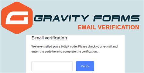 Gravity Forms Email Verification Otp Verification Code Market