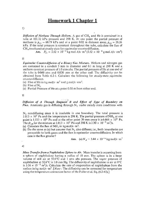 Homework 1 Chapter 1 Please Give As Much Details As Possible