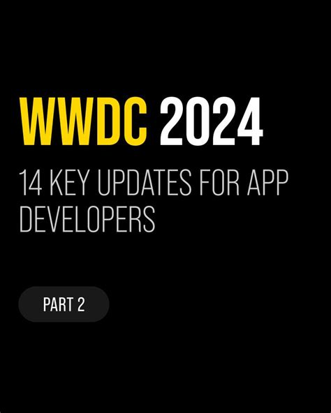 Илья Иванов On Linkedin Wwdc24 14 Key Updates For App Developers Part