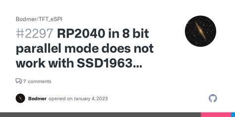 Rp2040 In 8 Bit Parallel Mode Does Not Work With Ssd1963 Display