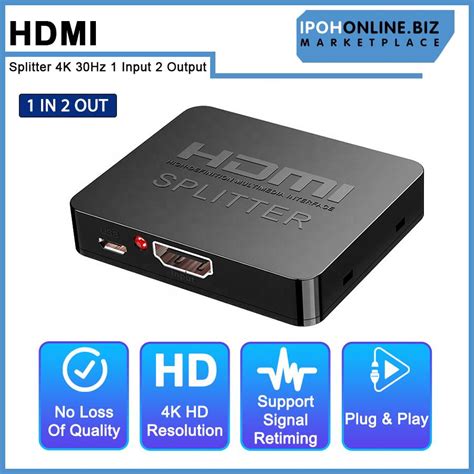 HDMI Splitter K Hz Input Output HDMI Switch Supports Ipohonline