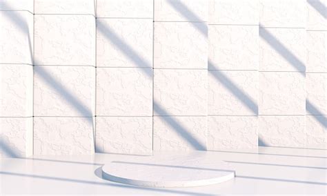 기하학적 형태의 최소한의 장면 그림자가있는 크림 배경의 연단 화장품 쇼케이스 숍프론트 디스플레이 케이스를 보여주는 장면 3d 3차원 형태에 대한 스톡 사진 및 기타 이미지