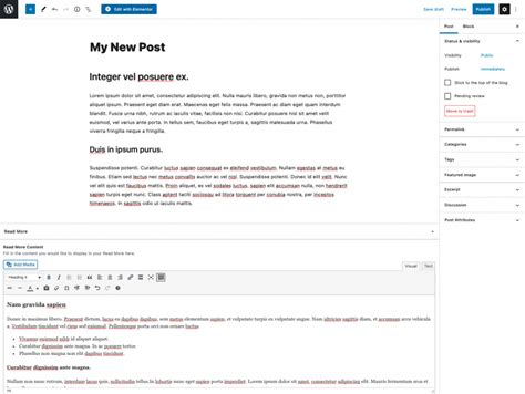how to create a read more toggle in posts elementor