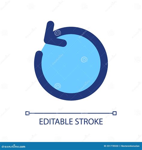 Turn Pixel Perfect Rgb Color Ui Icon Stock Vector Illustration Of