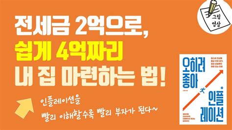 인플레이션을 빨리 이해할수록 빨리 부자가 된다 전세금 2억으로 쉽게 4억짜리 내 집 마련하는 법ㅣ오히려 좋아 인플레이션 ㅣ그림영상ㅣ2021 Youtube