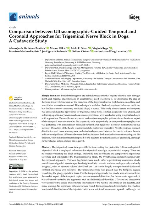 Pdf Comparison Between Ultrasonographic Guided Temporal And Coronoid