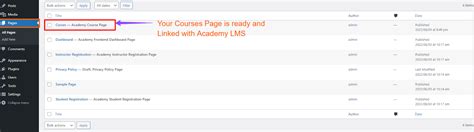How To Setup Academy Lms Necessary Pages Academy Lms