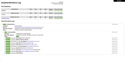 how to handle keyboard actions in robot framework