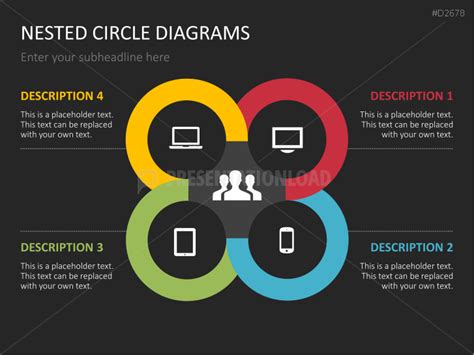 Nested Circle Diagrams Powerpoint Template