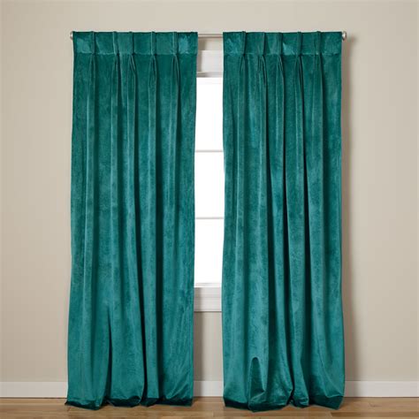 Town And Country Luxe Velvet Heavyweight Curtains Teal