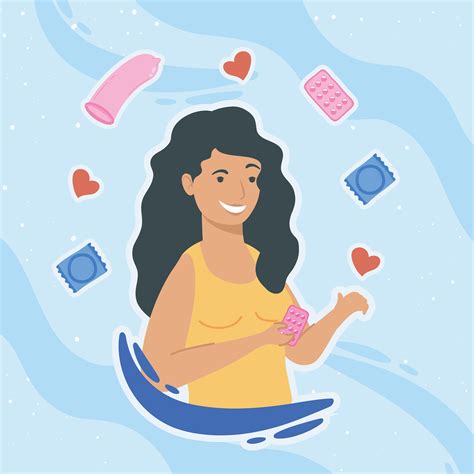 Woman With Sexual Icons 6162973 Vector Art At Vecteezy