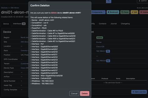 When Deleteing An Object In Webui List The Related Objects That Would Also Be Deleted · Issue
