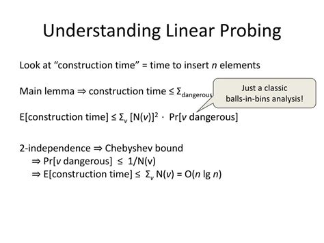ppt on the k independence required by linear probing and minwise