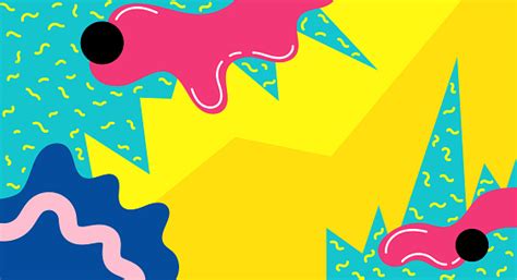 팝 아트 선 및 점 패턴 배경에 색을 추상화 합니다 벡터 액체 스플래시 기하학적 디자인 멤피스 스타일 오버레이 컬러 스플래쉬 추상 만화 배경 어린이 놀이터 배너 배경 주제에