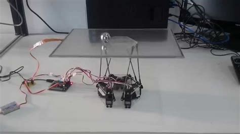 Ball And Plate Pid Control Stewart Platform 6 Dof Youtube