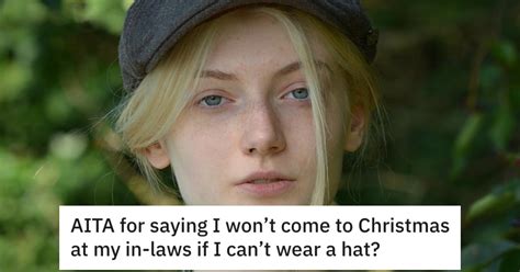 Her Mother In Law Doesnt Want Her To Wear A Hat To Christmas So She