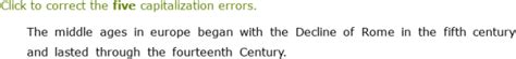 Ixl Correct Capitalization Errors Intermediate 1 Language Arts