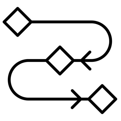 Process Mapping Icon Line Illustration 42897356 Vector Art At Vecteezy