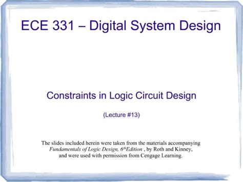 ppt ece 331 digital system design powerpoint presentation free