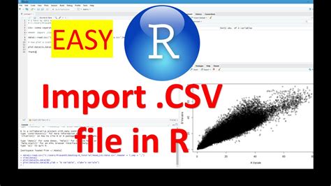 r tutorial import a csv file in r youtube