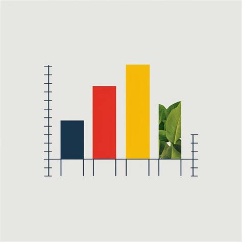 premium vector vertical bar chart displaying five bars of different