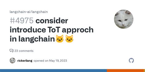 Consider Introduce Tot Approch In Langchain🐱🐱 · Issue 4975 · Langchain