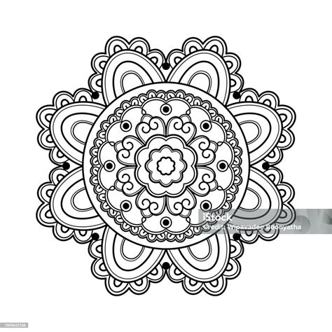 만달라 색칠 공부 예술 벽지 디자인 타일 패턴 셔츠 인사말 카드 스티커 레이스 패턴 및 문신 인테리어 디자인 장식 벡터 민족 동양 원 장식 배경 0명에 대한 스톡 벡터 아트