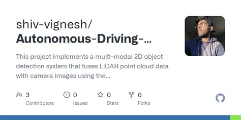 Github Shiv Vignesh Autonomous Driving Perception Stack This Project Implements A Multi Modal