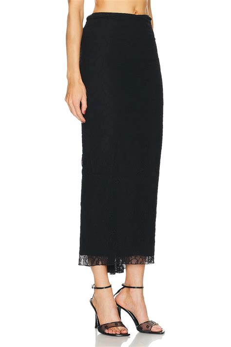 Dolce And Gabbana Laced Skirt In Nero Fwrd