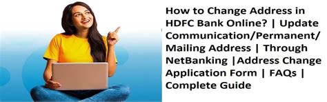 How To Change Address In HDFC Bank Online