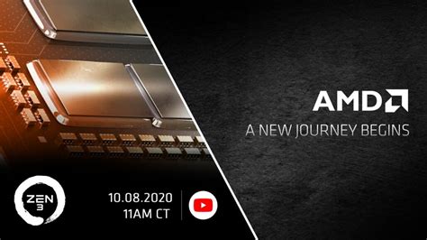 Watch The AMD Ryzen 5000 Zen 3 Desktop CPUs Unveil Livestream Here