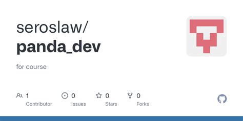GitHub Seroslaw Panda Dev For Course
