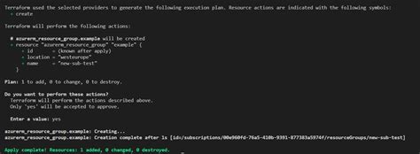 Inconsistent Behaviour When Specifying `subscriptionid` Attribute In Provider Block For New