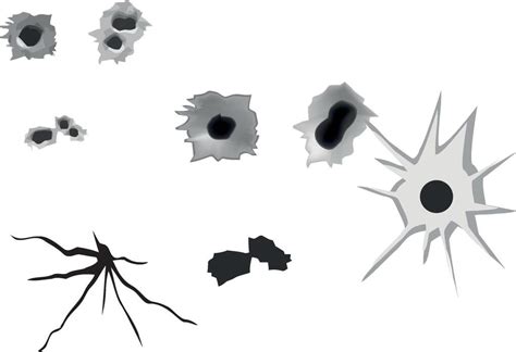 Gunshot Impact Vector Art Icons And Graphics For Free Download