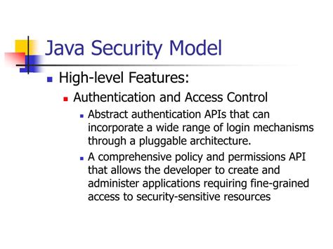 Ppt Java Security Model Powerpoint Presentation Free Download Id