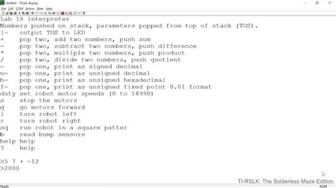 Ti Rslk Module 18 Lab Video 2 Command Interpreter Vídeo
