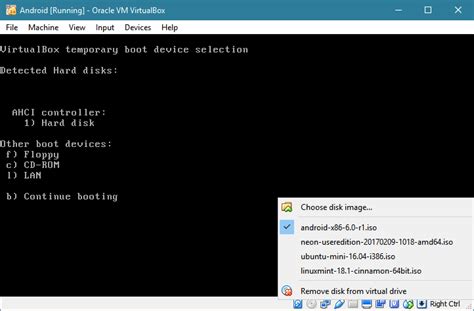 Android X86 Virtualbox