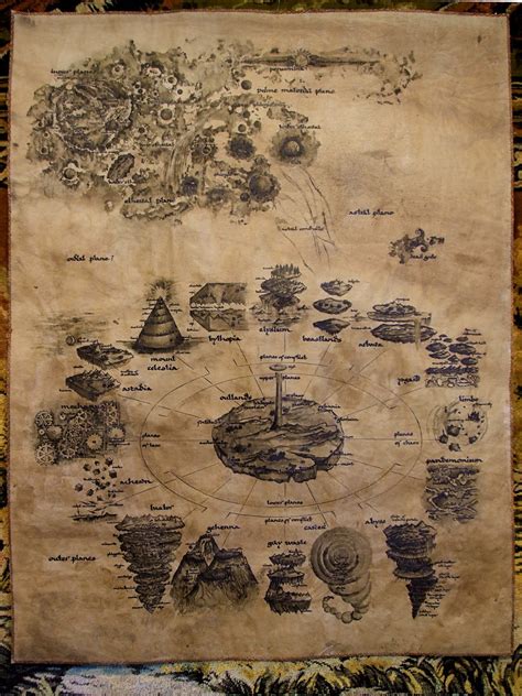 Dungeons And Dragons Huge Maphanddrawn Multiverse Fantasy Map