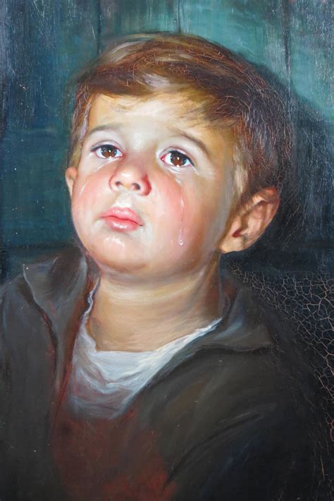 Giovanni Bragolin Oil Crying Boy Auction