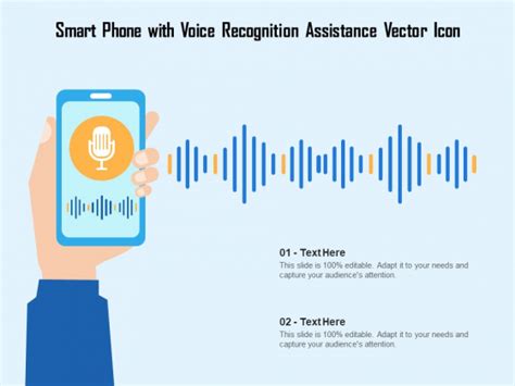 Smart Phone With Voice Recognition Assistance Vector Icon Ppt