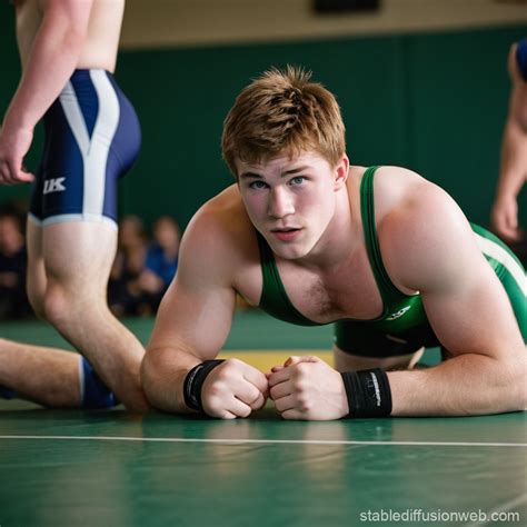 College Jock Wrestling Scene Stable Diffusion Online