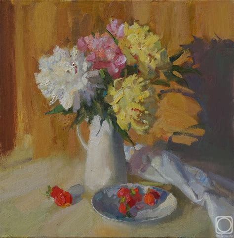 «Летний натюрморт картина Кудакаева Романа маслом на холсте — купить на