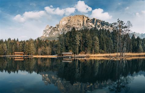 Paisaje Montaña Bosque Lago