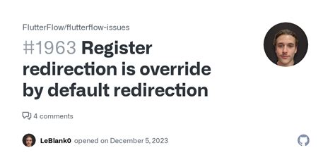 Register Redirection Is Override By Default Redirection · Issue 1963 · Flutterflowflutterflow
