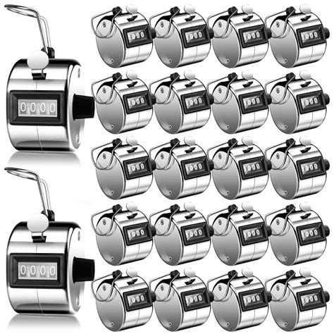 Snapklik Com Kingdder 25 Pcs Hand Held Tally Counter 4 Digit Mechanical Palm Click Counter