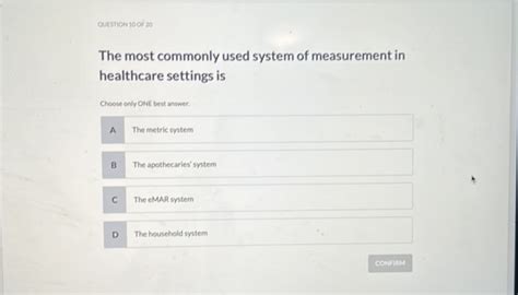 QUESTION 10 Of 20 The Most Commonly Used StudyX
