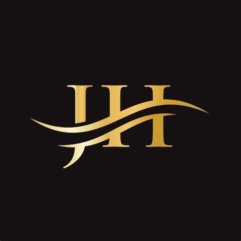Water Wave Jh Logo Vector Swoosh Letter Jh Logo Design Para Identidad Empresarial Y Empresarial