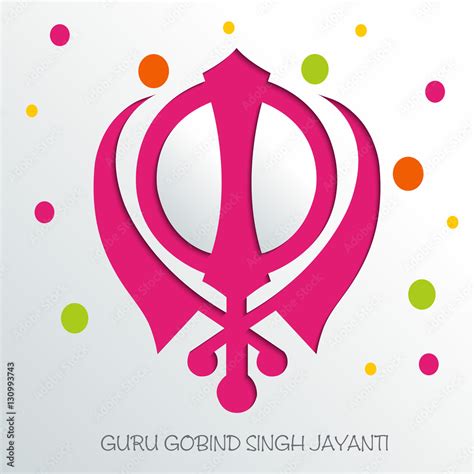 Happy Guru Gobind Singh Jayanti Stock Illustration Adobe Stock